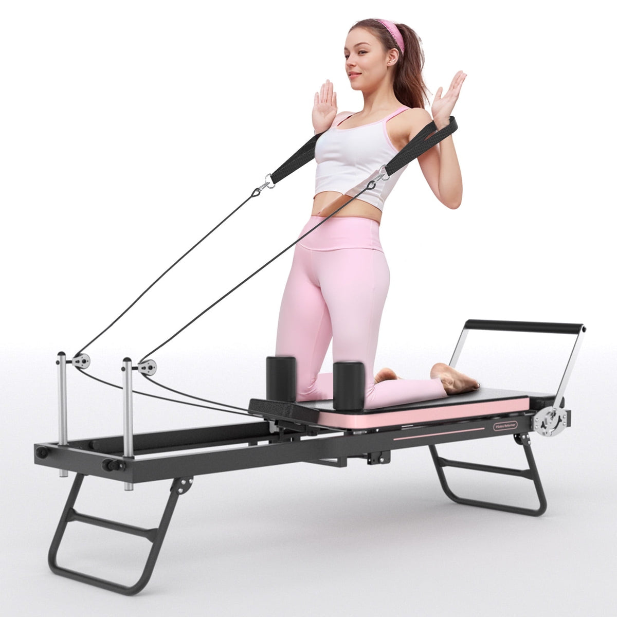 UPGO Foldable Pilates Reformer, Pilates Machine & Equipment for Home u ...