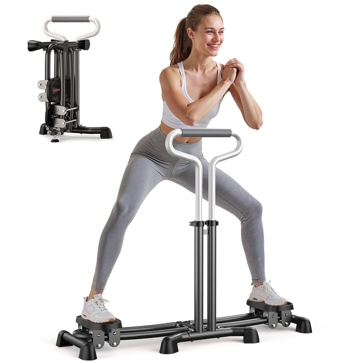 UPGO Ski Exercise Machine Leg Exerciser Pelvic Muscle Hip Trainer for ...
