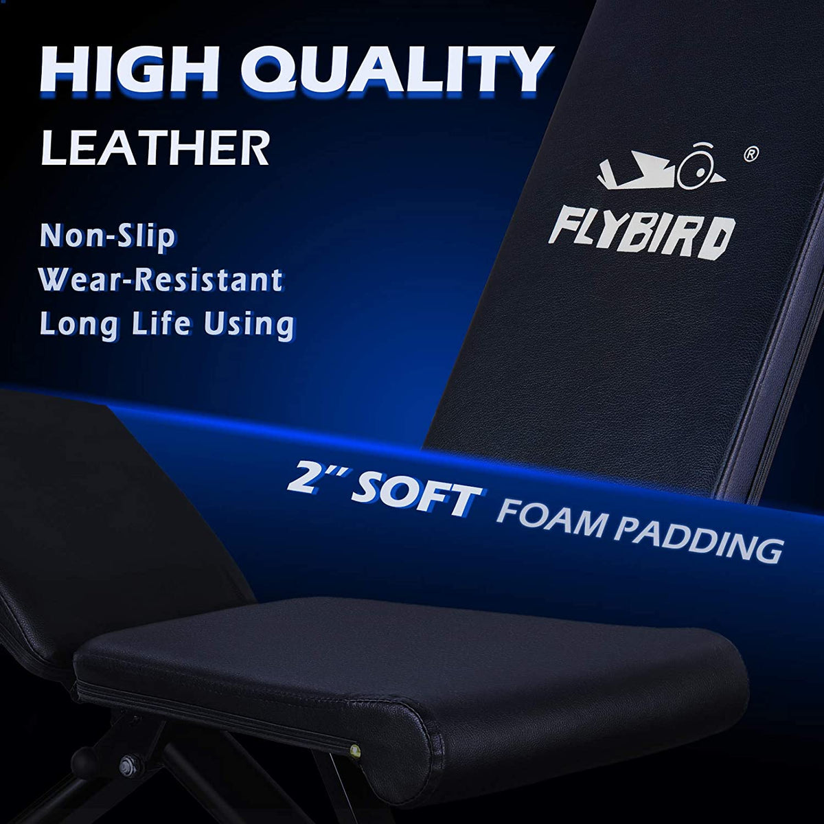 UPGO Adjustable Weight Bench with 800 Lbs. Weight Capacity Strength Tr ...