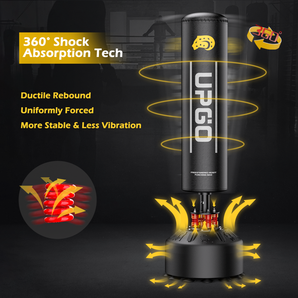 UPGO Freestanding Punching Bag for Adult 70 In./205 Lbs. with Boxing G ...